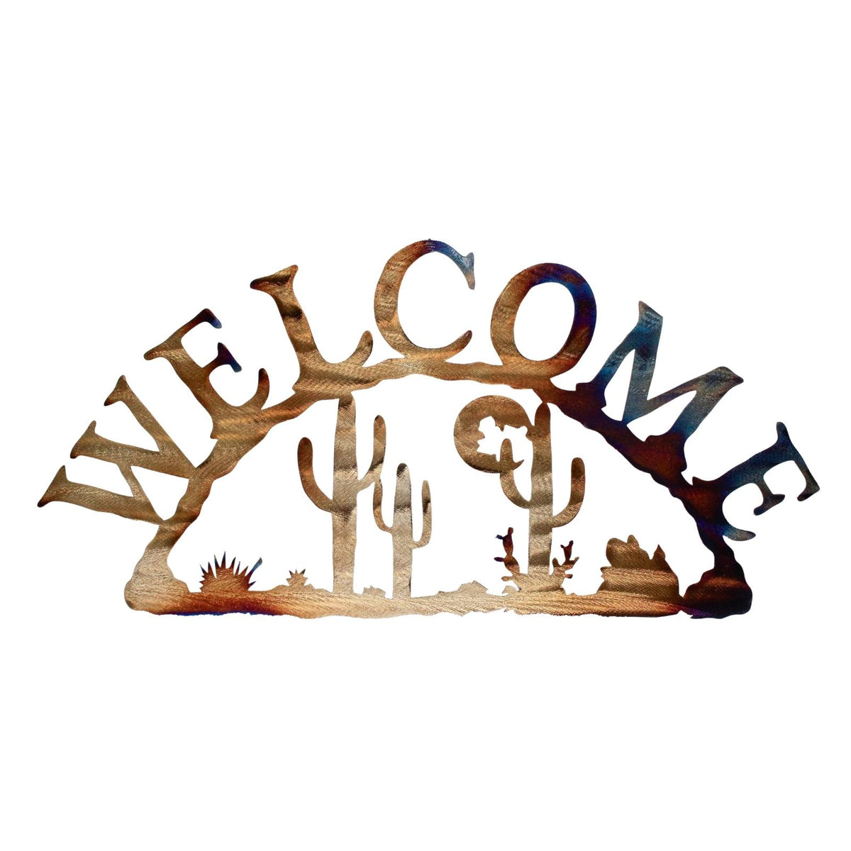 Welcome Sign - Western — Reflections In Metal